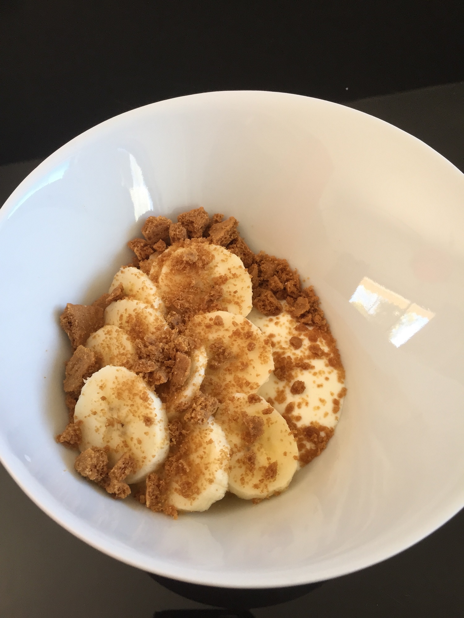 Fromage blanc, banane et spéculos - Rachel Cuisine