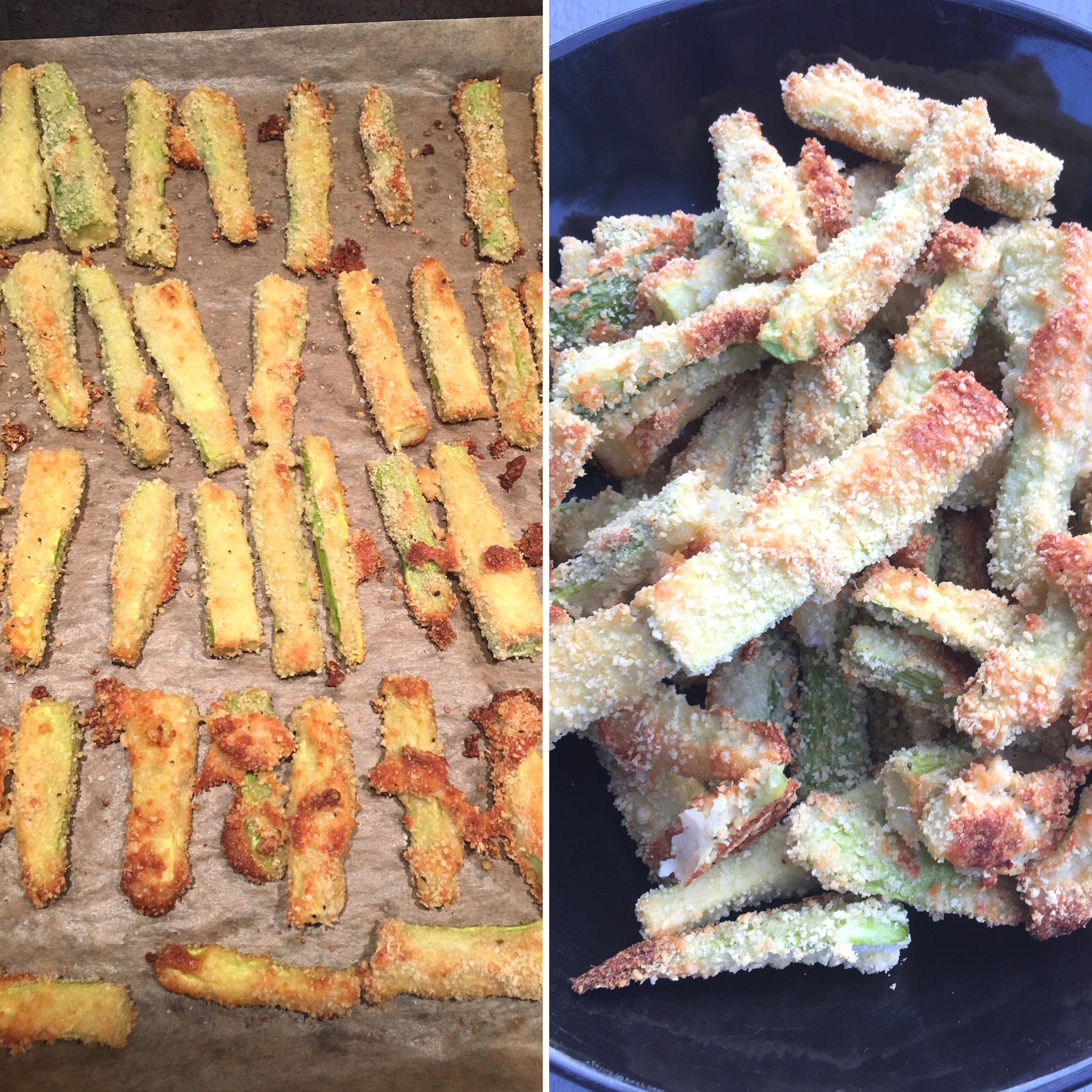 Frites de courgettes légères - Rachel Cuisine