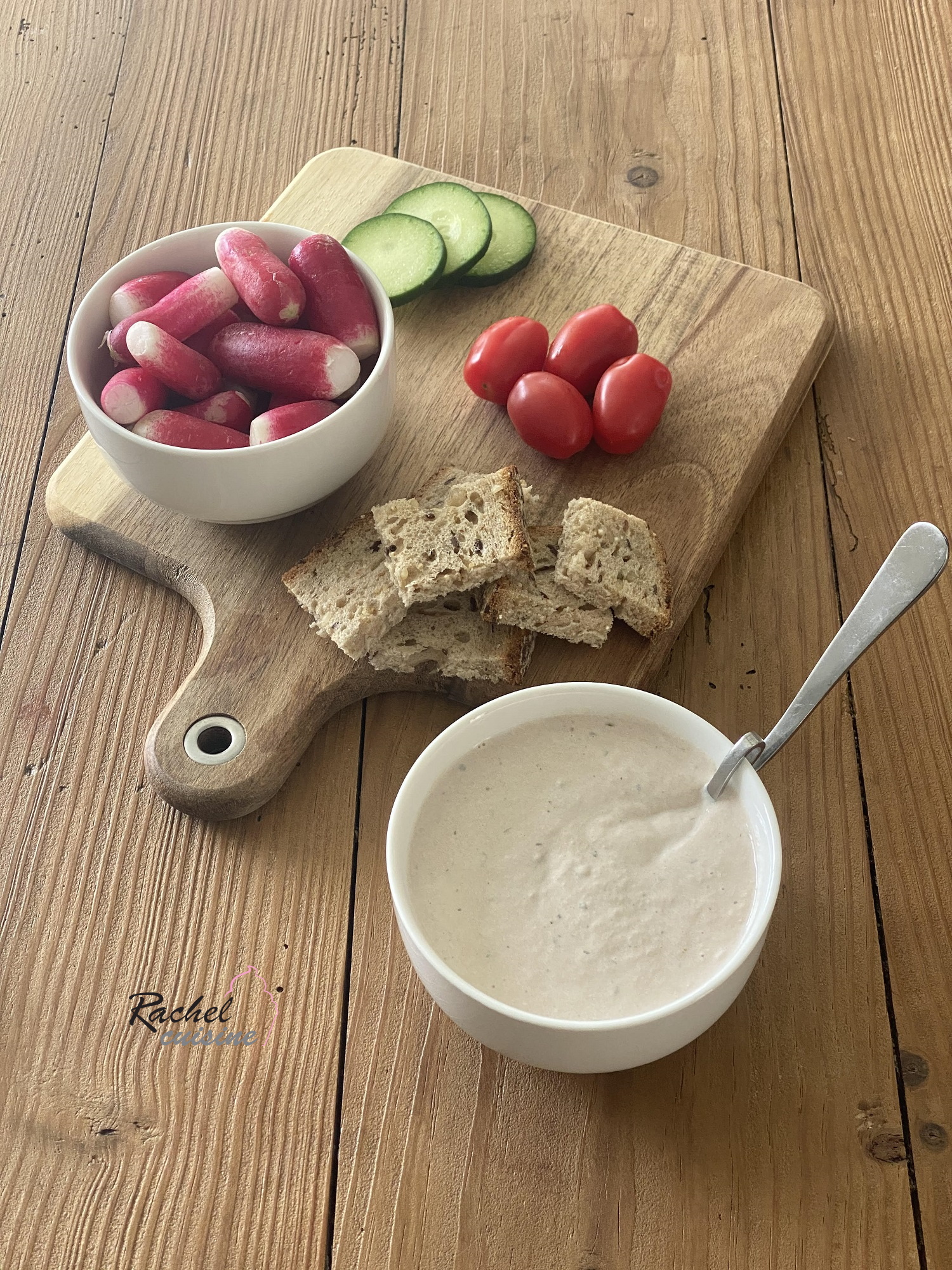 Dip ou sauce au thon légère pour l'apéro - Rachel Cuisine