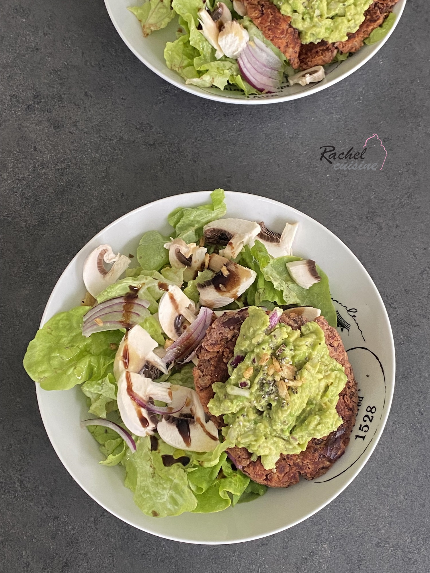 Steak de haricots rouges, avocat écrasé comme un guacamole - Rachel Cuisine