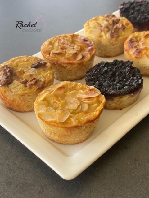 Muffins flocons d'avoine et fruits divers - Rachel Cuisine