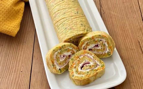 Roulé de légumes au jambon - Rachel Cuisine