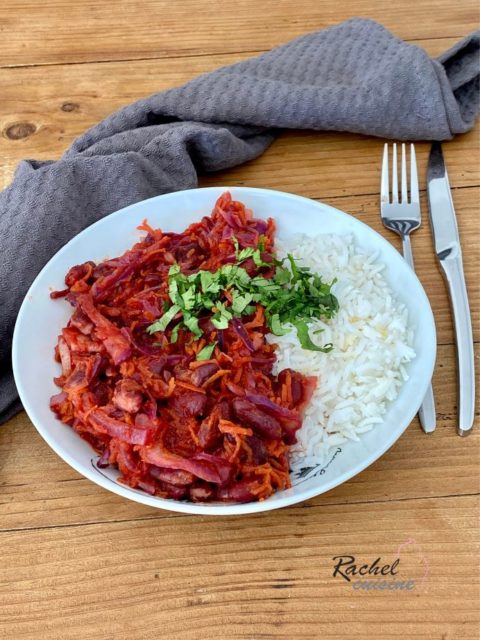 Mijoté de haricots rouges et légumes - Rachel Cuisine