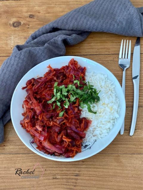 Mijoté de haricots rouges et légumes - Rachel Cuisine