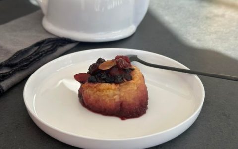 Pommes au four, fruits rouges et amandes - Rachel Cuisine