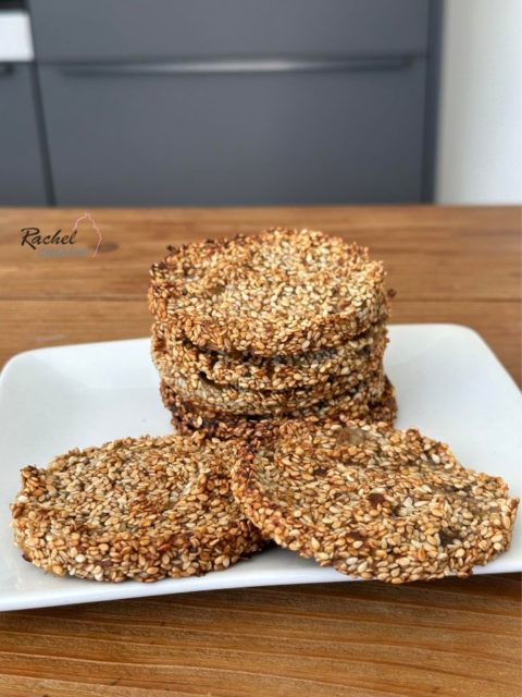 Biscuits au sésame avec 2 ingrédients - Rachel Cuisine