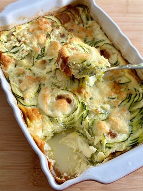 Gratin courgettes, mozzarella - Rachel Cuisine